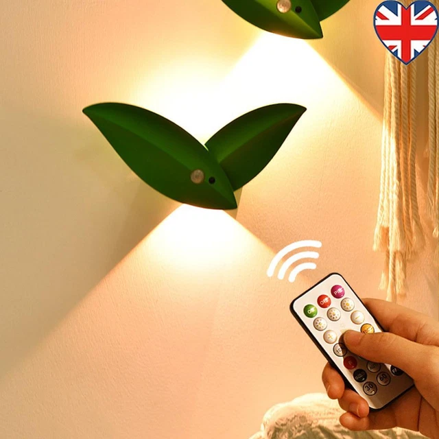 HUMAN BODY SENSOR Lights Magnetic Rechargeable Cordless Wall Light with ...