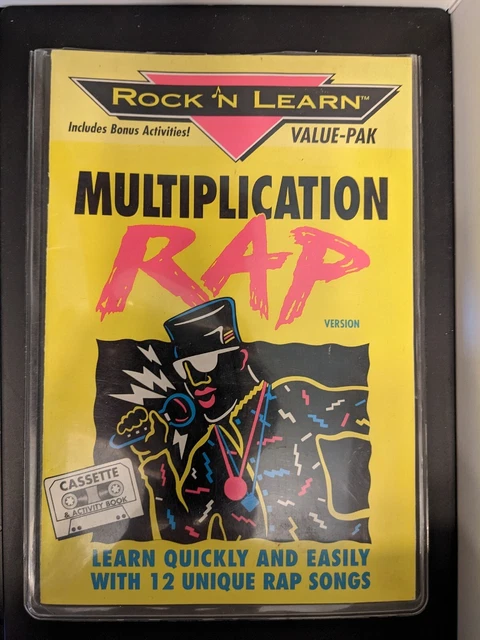 ROCK N LEARN MULTIPLICATION RAP, VHS Tape Vintage 1999, 50% OFF