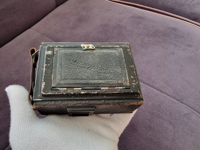 SELTENE ALTER KLAPPKAMERA mit kleine Wasserwaage Voigtländer D.R.P No ...