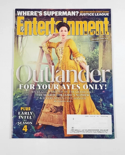 ENTERTAINMENT WEEKLY OUTLANDER Nov 2017 Caitriona Balfe Taylor Swift ...