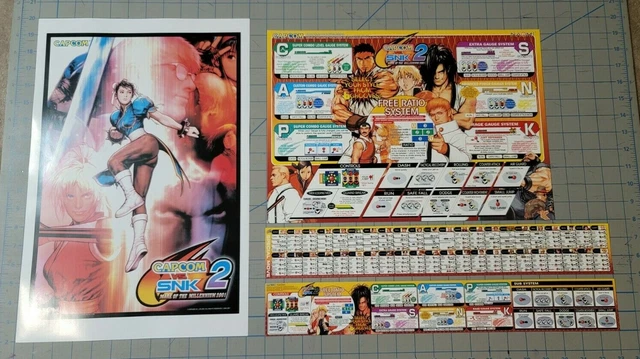 (CARD) CAPCOM VS SNK 2 Marquee Art set for Sega New Astro City Naomi ...