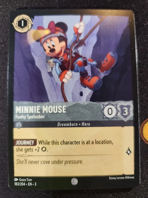 CARTE EXACTE PHOTO Disney Lorcana Inklands EN3-183 Minnie Mouse ...
