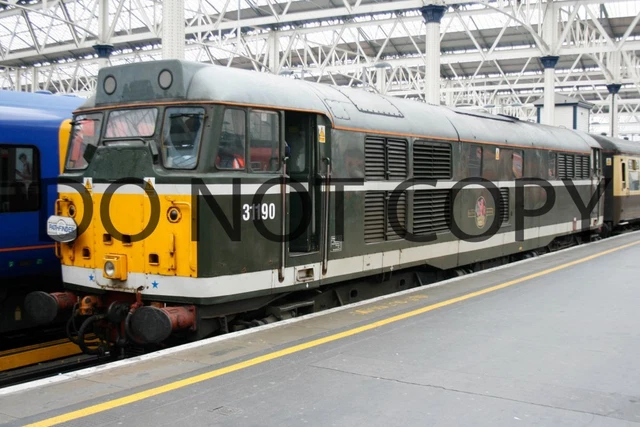 UK DIESEL TRAIN Railway Photograph Of Class 31 31190 Loco. (Rm31-191) £ ...