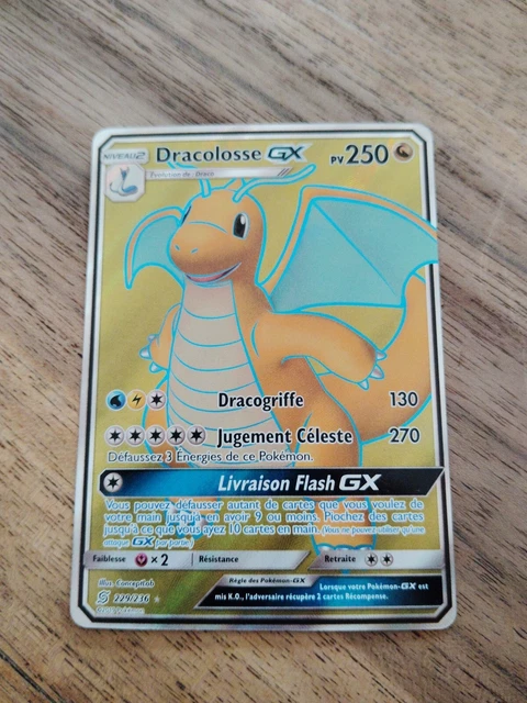CARTE POKÉMON DRACOLOSSE GX 229/236 Full Art Harmonie Des Esprits SL11 ...