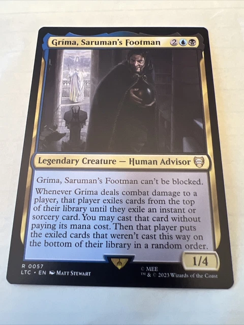 DDCARDS 🇨🇦 LTR Mtg Lord Of The Rings Commander LOTR Grima Saruman’s ...