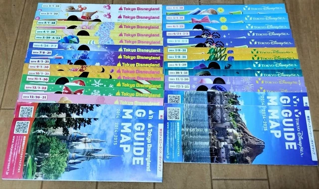 DISNEYLAND DISNEYSEA GUIDE Map Today Pamphlet 29 volumes £30.82 ...