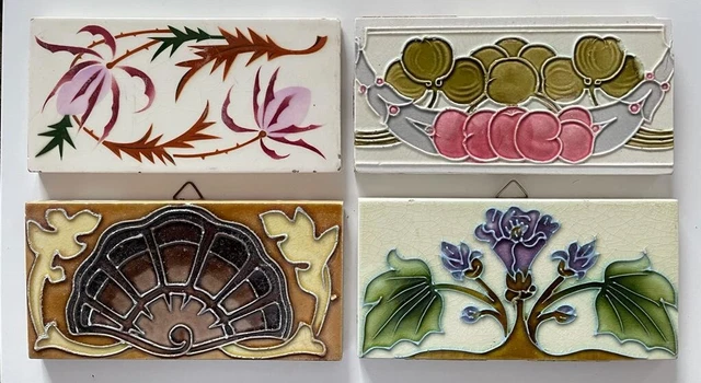 JUGENDSTIL FLIESE KACHEL tegel tile Art Nouveau tuile carreaux alt antik EUR 89,00 - PicClick DE