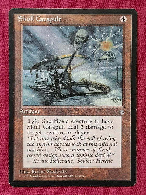 MAGIC THE GATHERING ICE AGE SKULL CATAPULT single artifact card MTG EUR ...