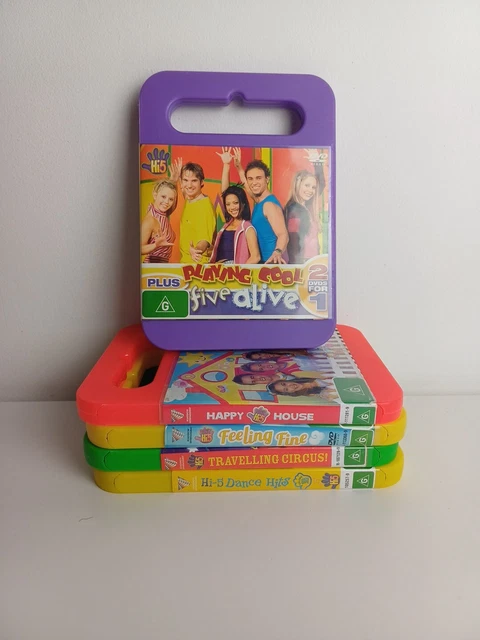 SET OF 5 Hi-5 dvds Dance Hits Vol 2 Playing Cool plus five alive ...