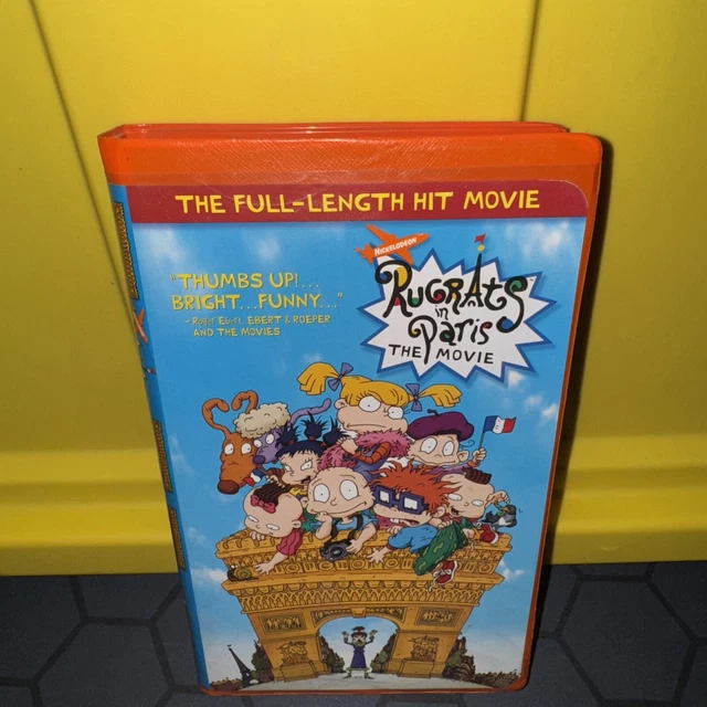 RUGRATS IN PARIS The Movie Orange VHS Tape Clamshell Case Classic ...