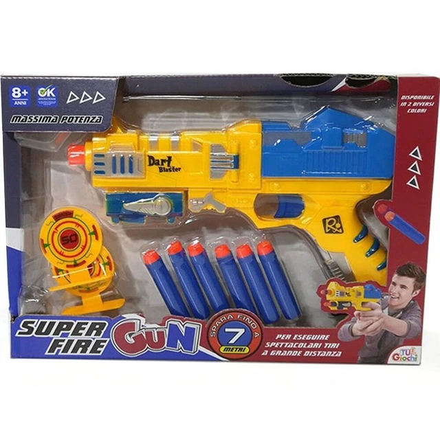 GIOCO BAMBINO PISTOLA fucile gun con cartucce dardi per sparare fino a ...
