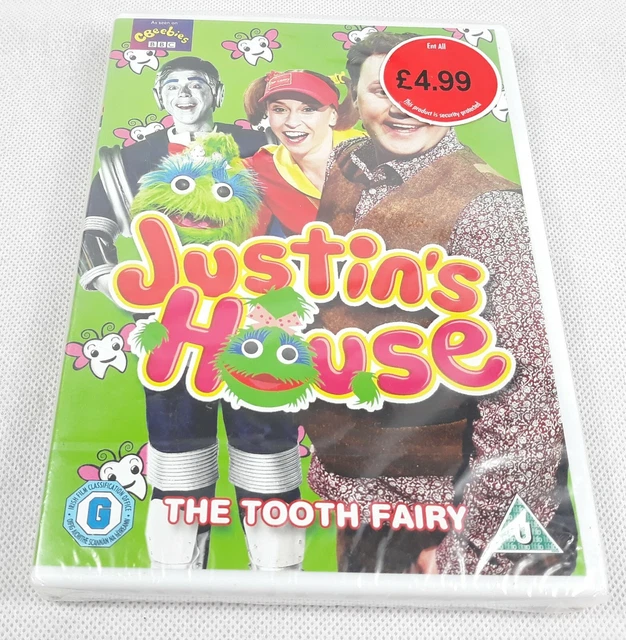 JUSTIN'S HOUSE THE Tooth Fairy DVD Cbeebies Justin Fletcher Childrens ...