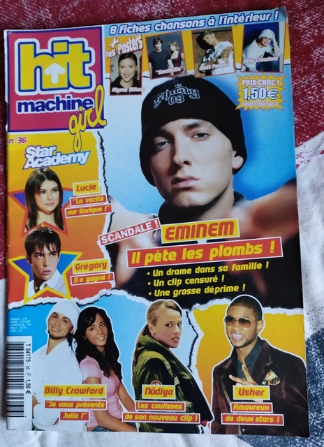 MAGAZINE HIT MACHINE Girl 36 2004 Eminem Nadiya Gregory Lemarchal Usher ...