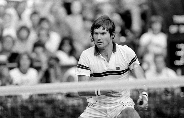 JIMMY CONNORS AT the 1982 U S Open tennis tournament in Flushing M- Old ...