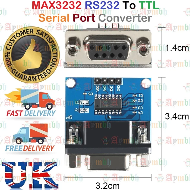 MAX3232 RS232 TO TTL Serial Port Converter transceiver Module Female ...