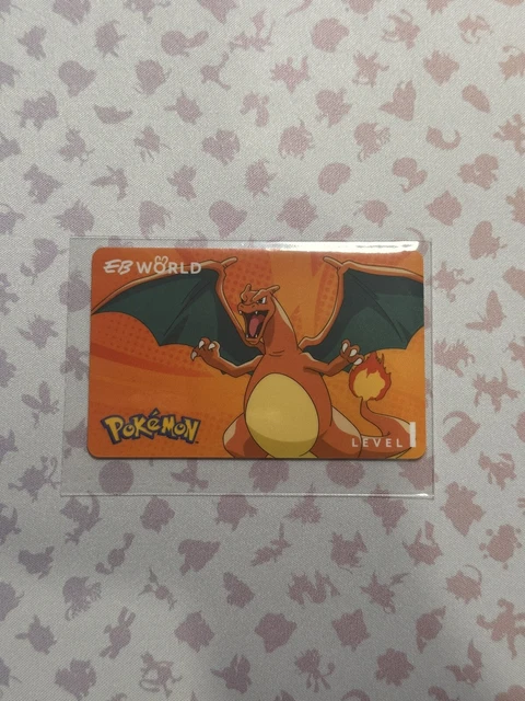 CHARIZARD LEVEL 1 Eb Games World Membership Card Limited Edition ...