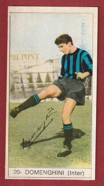 FIGURINA CALCIATORI BAGGIOLI Calcio Italia 1965 Autografo #20 Inter ...