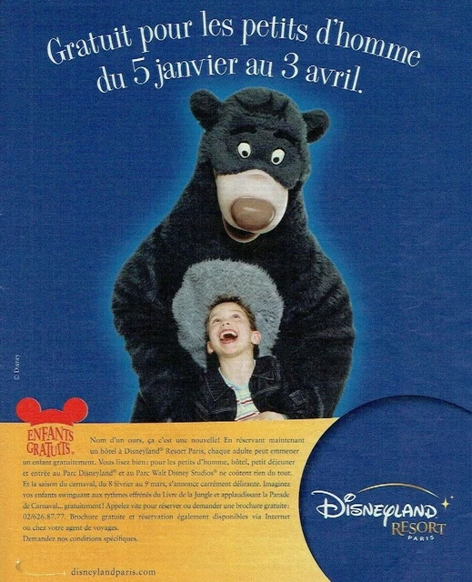 PUBLICITÉ ADVERTISING 029 2009 parc Disneyland Paris (2 pages) Mickey ...