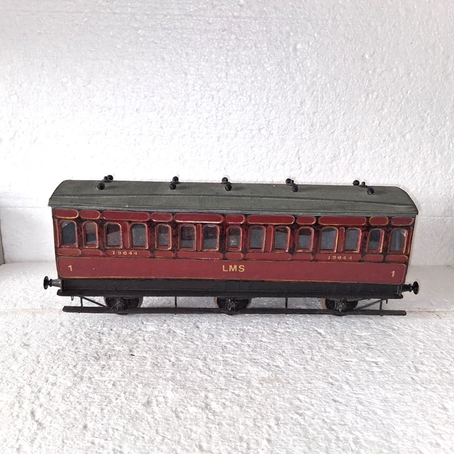 G SCALE SCRATCH/ Kit Built LMS 19044 3rd Class Passenger Coach. Ref ...
