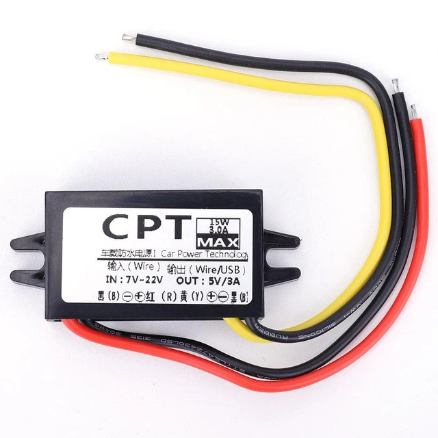 FR RÉGULATEUR DE convertisseur DC/DC CPT 12V à 5V 3A 15W (sans Micro USB) EUR 7,67 - PicClick FR