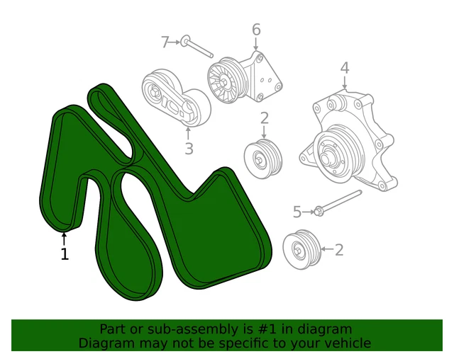 GENUINE FORD MOTORCRAFT™ Serpentine Belt JK8-1413 $121.21 - PicClick CA