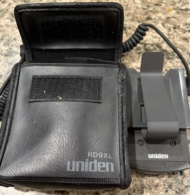 UNIDEN RADAR DETECTOR RD-9XL Mount/Power Cord/Case no DC plug ...