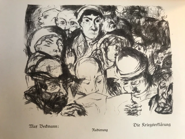KRIEG UND KUNST Piper 1916 Expressionismus Max Beckmann A. Macke A ...