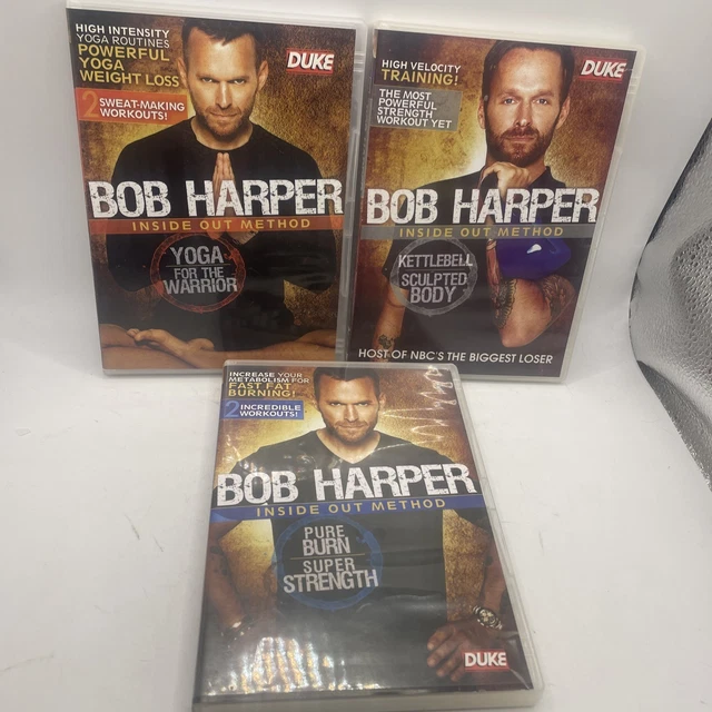 BOB HARPER X 3 DVD Inside Out Method Exercise Region All Kettlebell ...