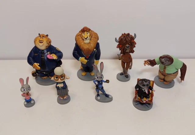 DISNEY ZOOTROPOLIS FIGURES X 8. Cake Toppers £8.99 - PicClick UK