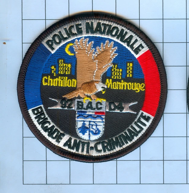 PATCH POLICE INTERNATIONALE - POLICE NATIONALE BRIGADE ANTI-CRIMINELLE ...