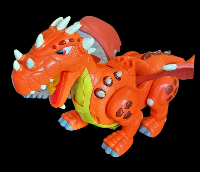 FISHER PRICE IMAGINEXT Walking Dragon Interactive Town Makes Sounds ...