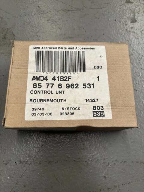 MINI COOPER R50 R52 R53 SRS original BMW Genuine Part New £135.87 ...