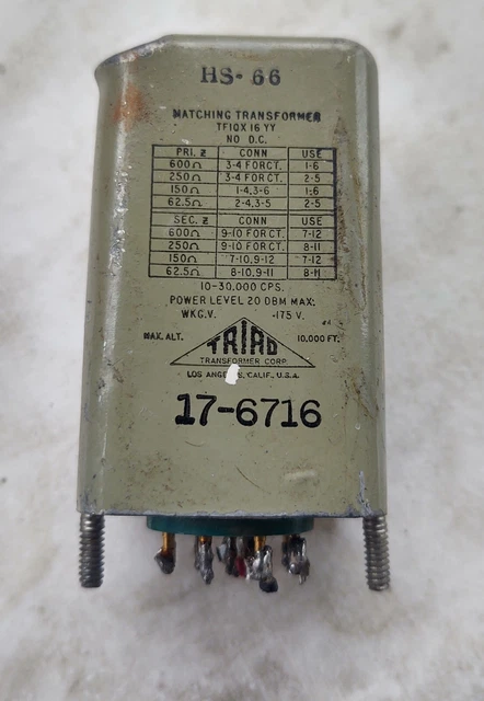 TRIAD HS-66 TRANSFORMERS Pultec Spectra sonics HS66 HS-56 £7.81 - PicClick UK