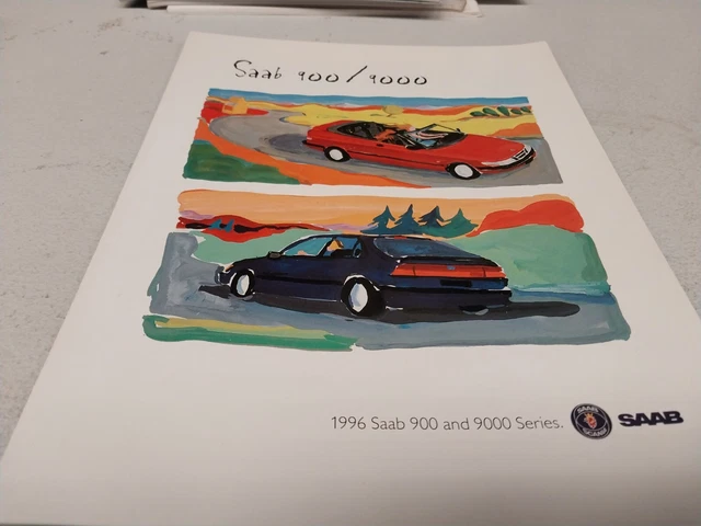 1996 SAAB 900 9000 Original Sales Brochure $14.95 - PicClick AU