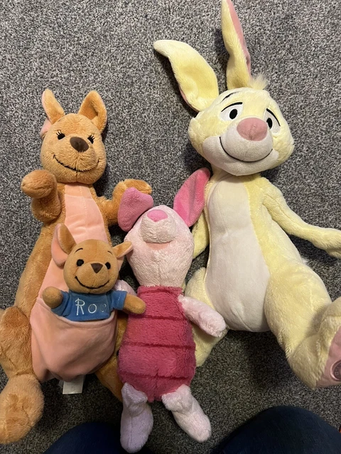 TEDDY BEAR BUNDLE used Kanga Roo Rabbit And Piglet Disney Store Rrp£52 ...