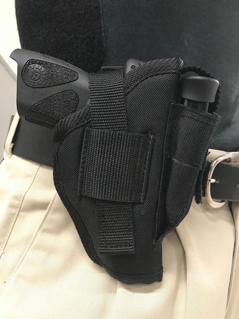 HIP GUN HOLSTER With Extra Magazine Pouch For Glock 43 £18.08 - PicClick UK