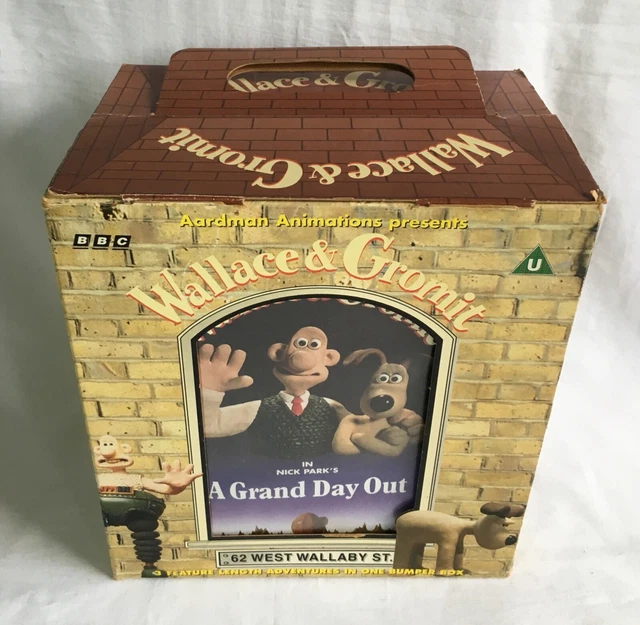 RARE AARDMAN WALLACE and Gromit VHS tapes collection box set - 3 movies ...