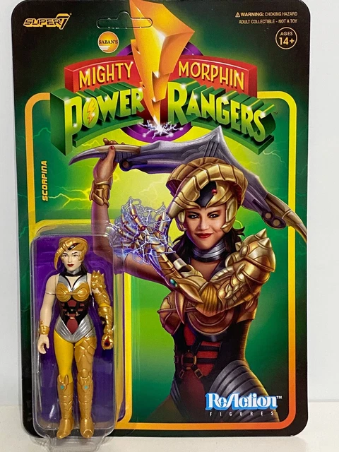 SCORPINA MIGHTY MORPHIN Power Rangers ReAction Figure 10cm £11.99 ...