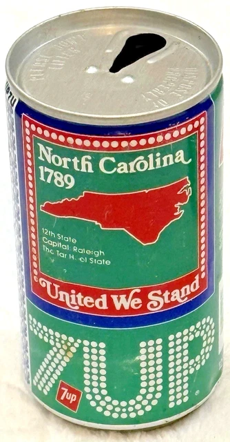 1970'S 7 UP-“THE UnCola”-Lemon🍋Lime🍋‍🟩-North Carolina-12oz-Steel Soda ...