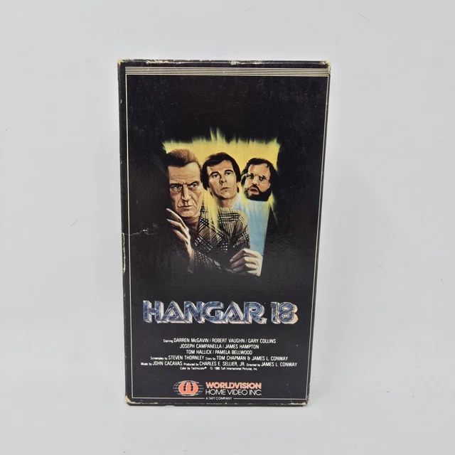 HANGAR 18 VHS 1980 Worldvision Obscure Sci-Fi Thriller Movie OG Press ...