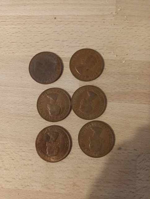 1960S UK PENNIES x 6 Queen Elizabeth II £1.16 - PicClick UK