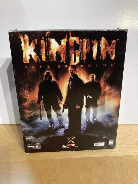 KINGPIN LIFE OF Crime 1999 PC Xatrix Interplay Windows 95 Game Big Box ...