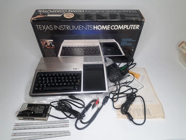 TEXAS INSTRUMENTS TI-99/4A Vintage 1982 Home Computer w/ Box Untested ...