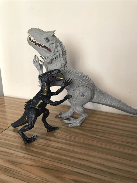 JURASSIC WORLD INDOMINUS Rex Lights/ Sounds indoraptor - damaged ...