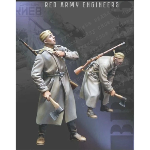 1/35 SCALE WWII Soviet Red Army Engineers Resin Miniature Model Kit ...