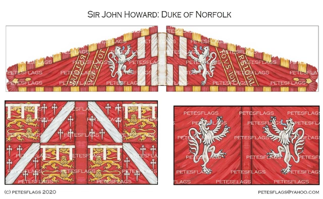 28MM MEDIEVAL WARS of the Roses Paper Flags Sir Thomas Stanley $8.50 ...