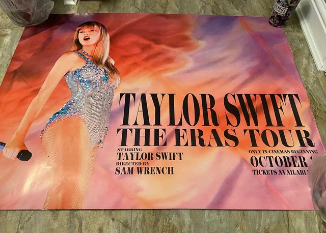 TAYLOR SWIFT THE Eras Tour Large Landscape QUAD Poster Cinema 30”x40 ...