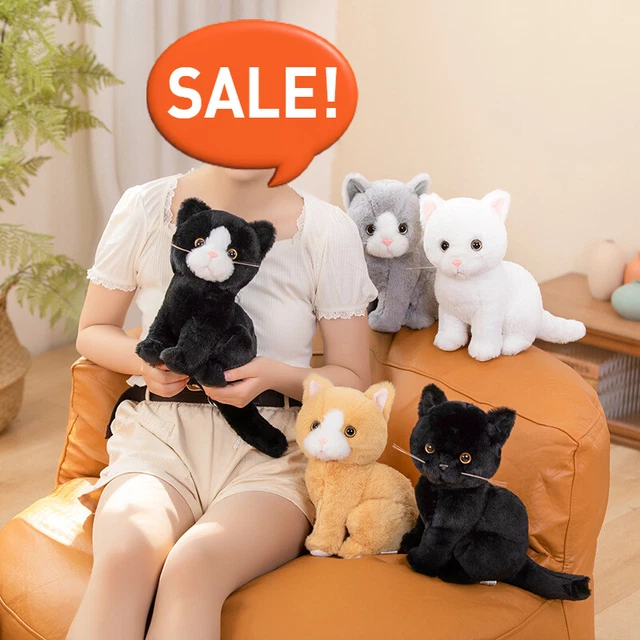 2025 ANIMAL DOLL Kids Gifts Cute Realistic Cat Plush Lifelike ...