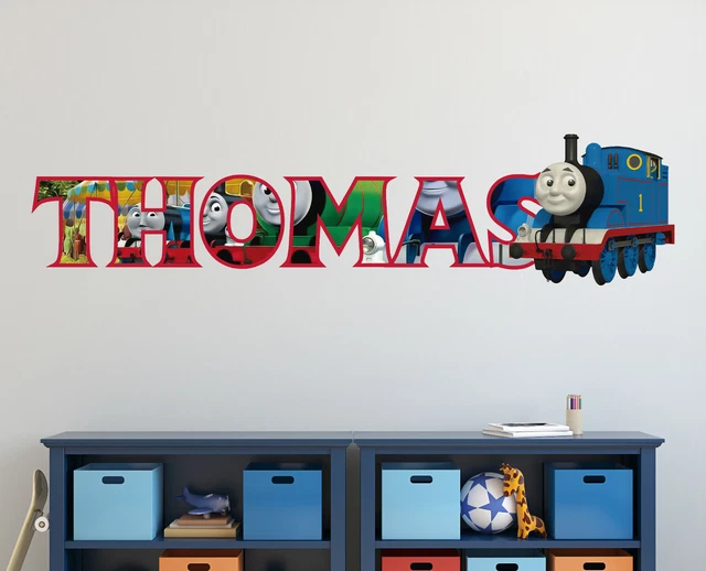 THOMAS & FRIENDS Custom Vinyl Lettering Stickers Wall Decals Name Art ...