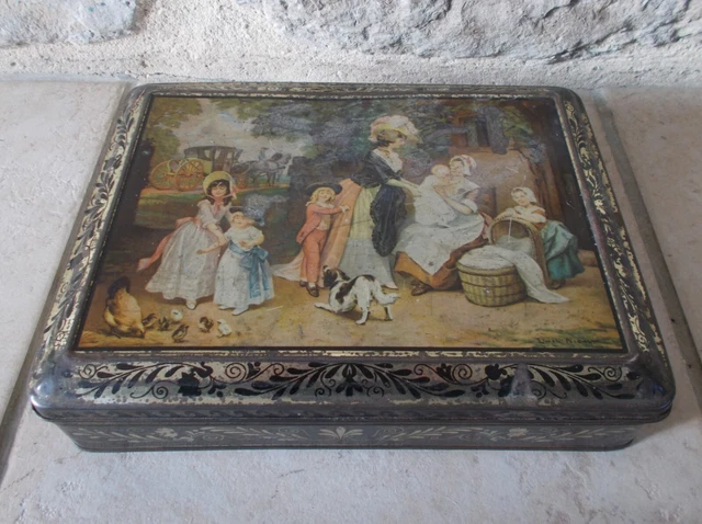 VINTAGE CANDY TIN box sweet France antique french container 1930s $32. ...